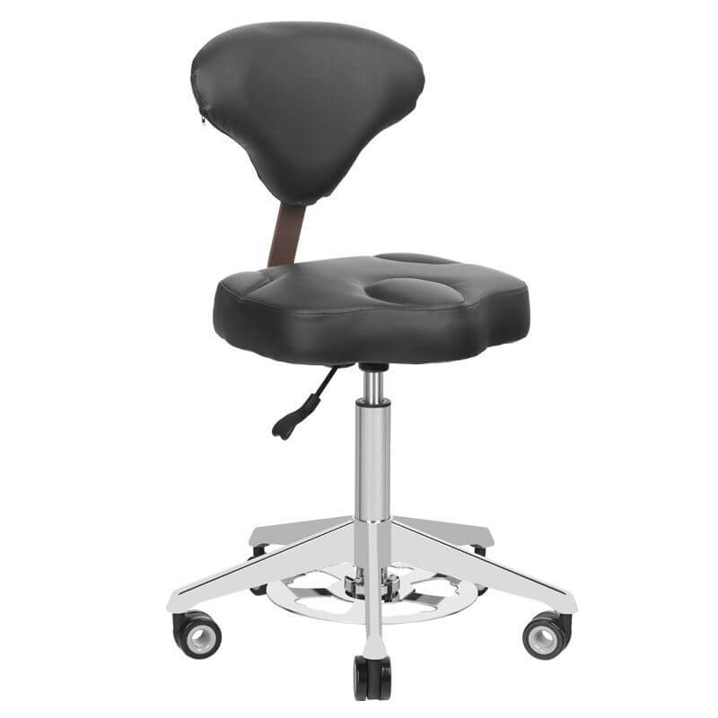 Rollhocker Azzurro 156F Schwarz – Kosmetikliege-shop.de